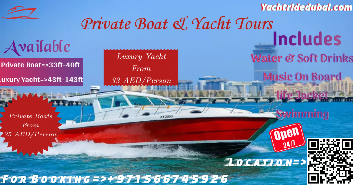 Yacht Ride Dubai: Yacht Tours Dubai | Marina Boat Ride
